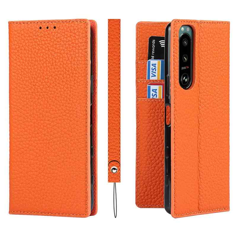 Litchi pattern case for Xperia 5 III