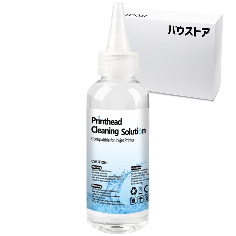 【バウストア】インクジェットプリンター用 洗浄液 クリーニング液 100ml 1本（Canon/EPSON/brother/HP/Ricoh 等対応）