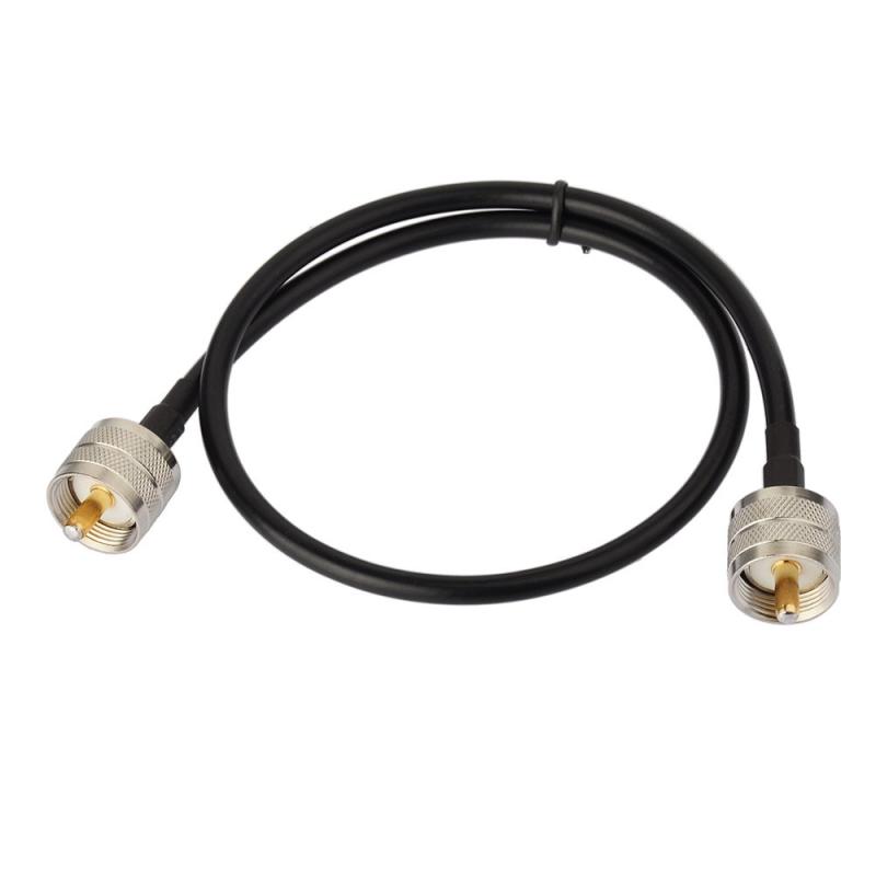 Rfsupplier MP-MP 同軸 ケーブル 中継ケーブル 両端M型 同軸切替器 延長ケーブル（RG58 50CM）SWR計用 無線機用 【安心の30日間付き】