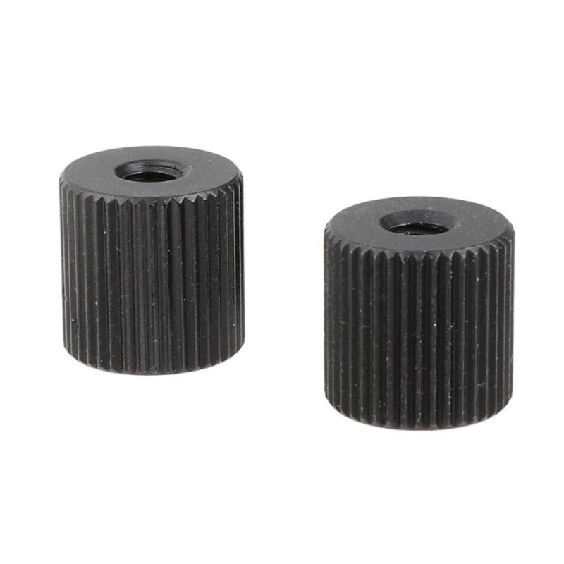 CAMVATEダブルエンド1/4 "-20延長アーム用めねじナット（2個）1/4 "-20雌二条ねじねじ柱の直径：18mmねじ柱の高さ：18mm素材：アルミニウム合金1/4 "-20オススレッドコネクタに適合