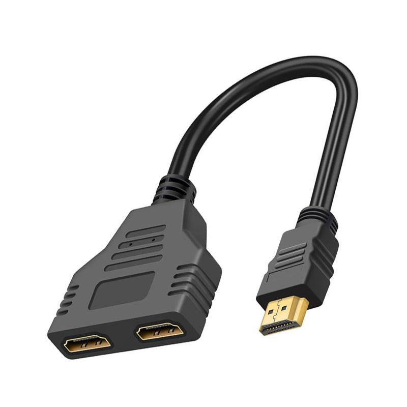 HDMI 分配器【4K@60Hz安定版 HD1080 HDMI 】同じ画面を2つだけ変換 1入力2出力 電源不要 PS5/PS4/PS3 TV Stick PC ブルーレイプレーヤー テレビ プロジェクター 等（ 30cm）RuiMi【4K...