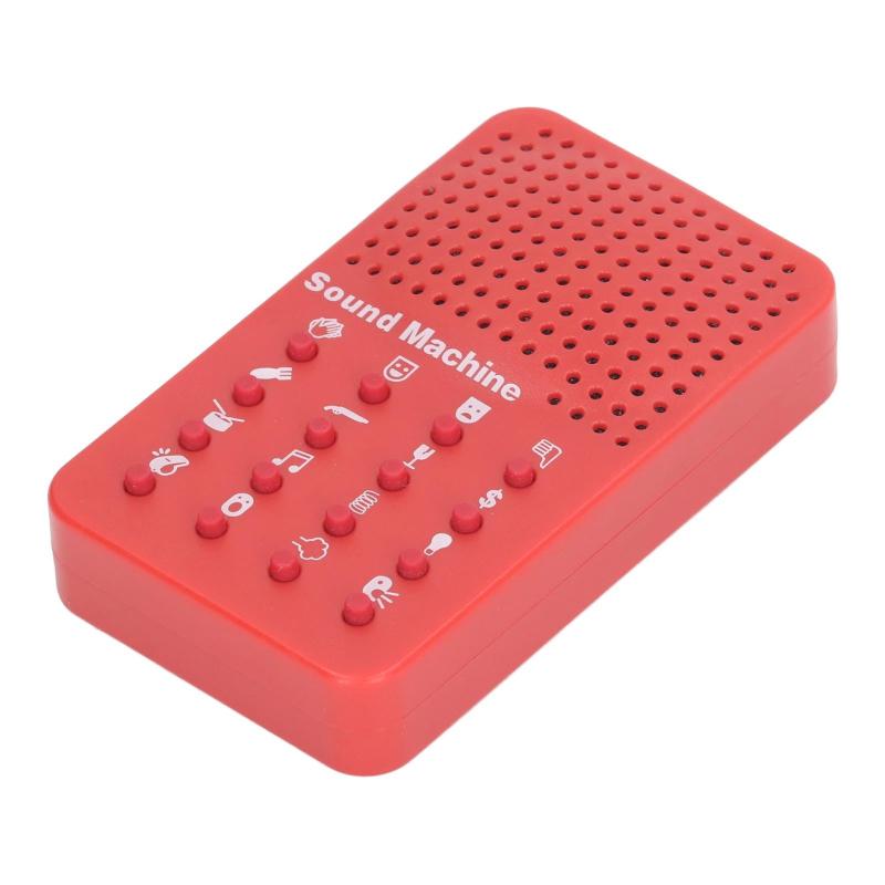 サウンドマシン サウンドボックス ボイスボタン 6.1x10x2cm ポータブル 電子サウンドメーカー 16種類 サウンドエフェクト付き 面白いサウンドマシン いたずら パーティー 誕生会 宴会 忘年会 【16種類のサウンドエフェクト】この...