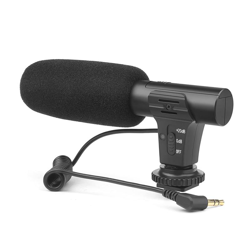 Xtahdge XT-451ポータブルコンデンサーステレオマイクロホンマイク（3.5mmジャック付き） For キヤノン For ソニー For nikon カメラビデオカメラDVスマートフォン用ビデオスタジオレコーディングイ