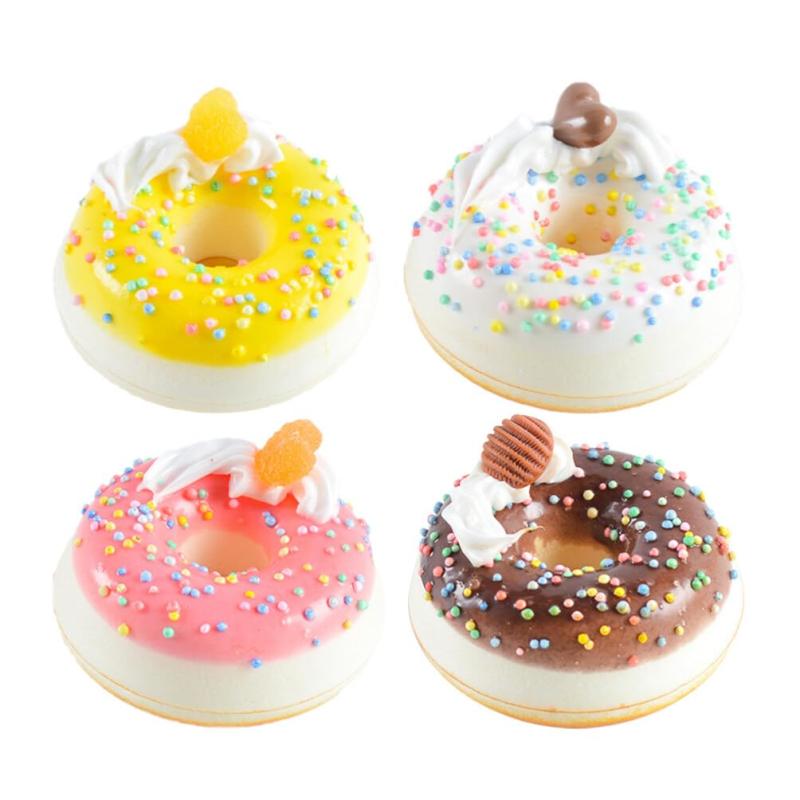 Totority 4個セット フェイクドーナツモデル 7.00×7.00×3.00Cm 模擬ドーナツ 写真小道具 パーティー装飾 リアルな見た目の人工ドーナツ 簡単に飾れる食べ物模型リアルなフェイクドーナツモデル：7.00×7.00×3.0...