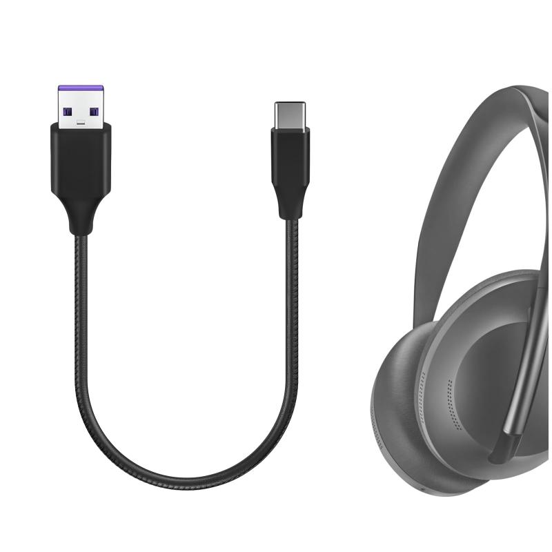 Geekria レザー 充電ケーブル 互換性 Type-C 充電コード USB to USB-C ボーズ Bose QuietComfort, SoundLink Plus, QC Ultra, QC45, 700, Ultra Open ...