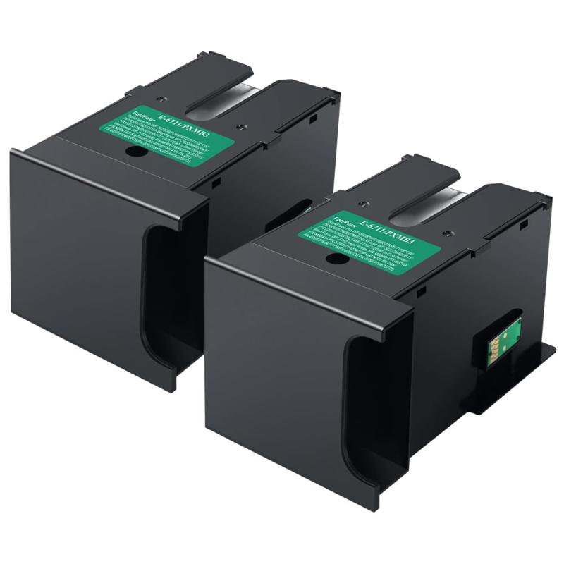 Feier PXMB3 単品 2個セットエプソンプリンター用 互換メンテナンスボックス 残量表示対応 最新ICチップ 対応機種:EW-M5071FT PX-205 PX-S06B PX-605F PX-675F PX-M5040F PX-M...