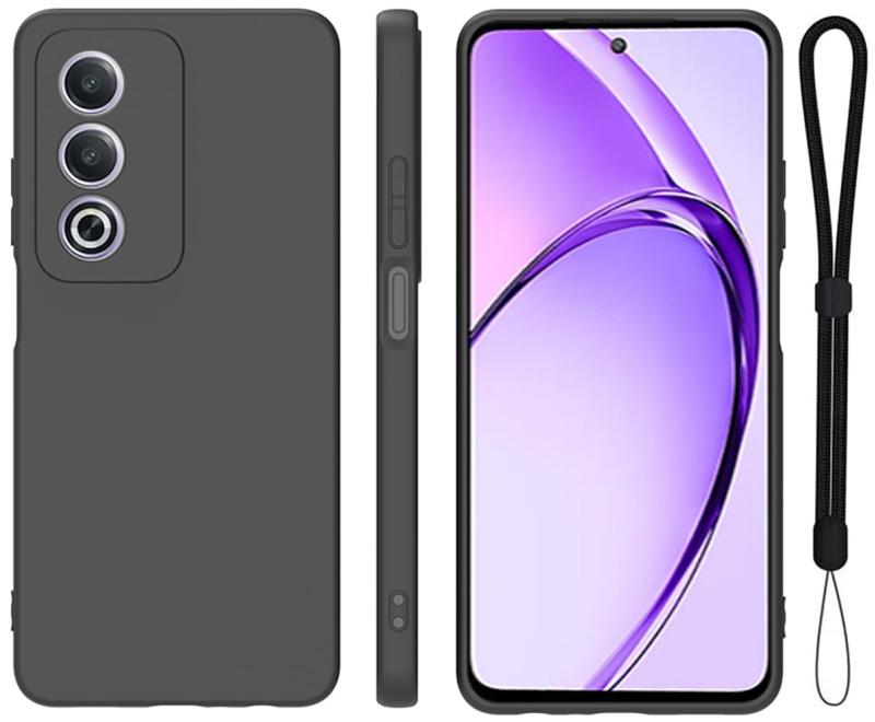 For OPPO A3 5G ケース 保護カバー ブラック ソフト 衝撃防止【ZENGZOUZ】OPPO A3 5G カバー TPU製 薄型 超軽量 擦り傷防止 全面保護 柔らかい手触り 指紋防止 (ブラック)【対応機種】OPPO A3 5...