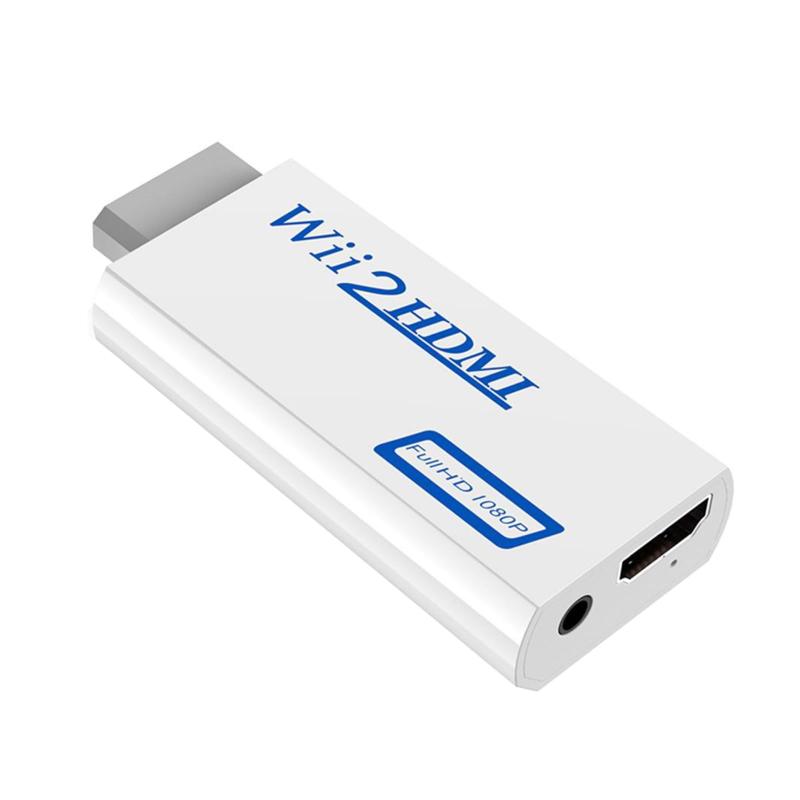 Wii To HDMI 変換アダプタ Wii専用HDMI コンバーター480p/720p/1080pに変換 3.5mmオーディオ-HDMI接続でWiiを1080pに変換出力-wii hdmi変換アダプター【互換性】Wiiシグナルを480p、...