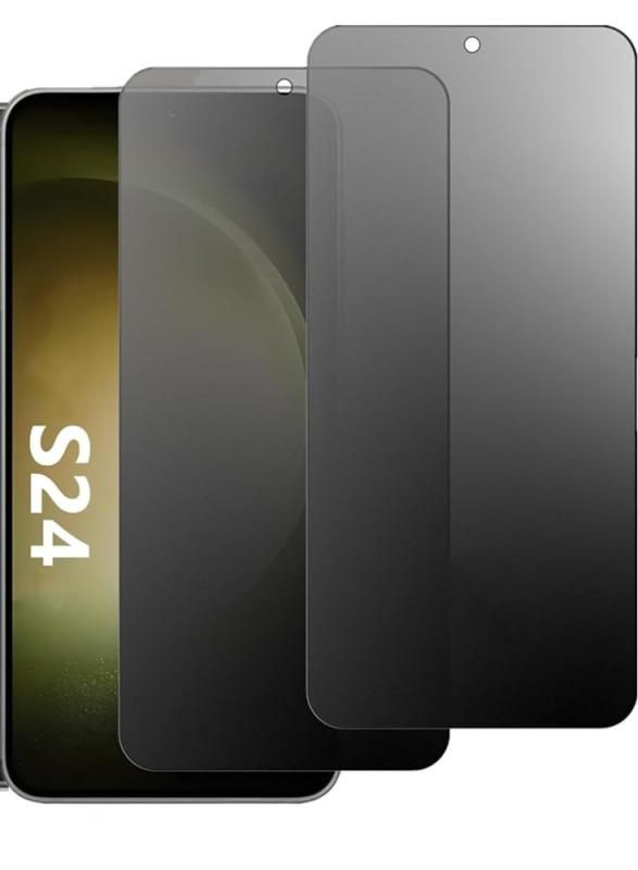 【アンチグレア＆覗き見防止】【2枚セット】Galaxy S24 / S25 ガラスフィルム 指紋認証対応 さらさら ギャラクシー S25 / S24 専用 アンチグレア ガラスフィルム 旭硝子製9H硬度 3D設計 反射防止 浮【対応機種 指...