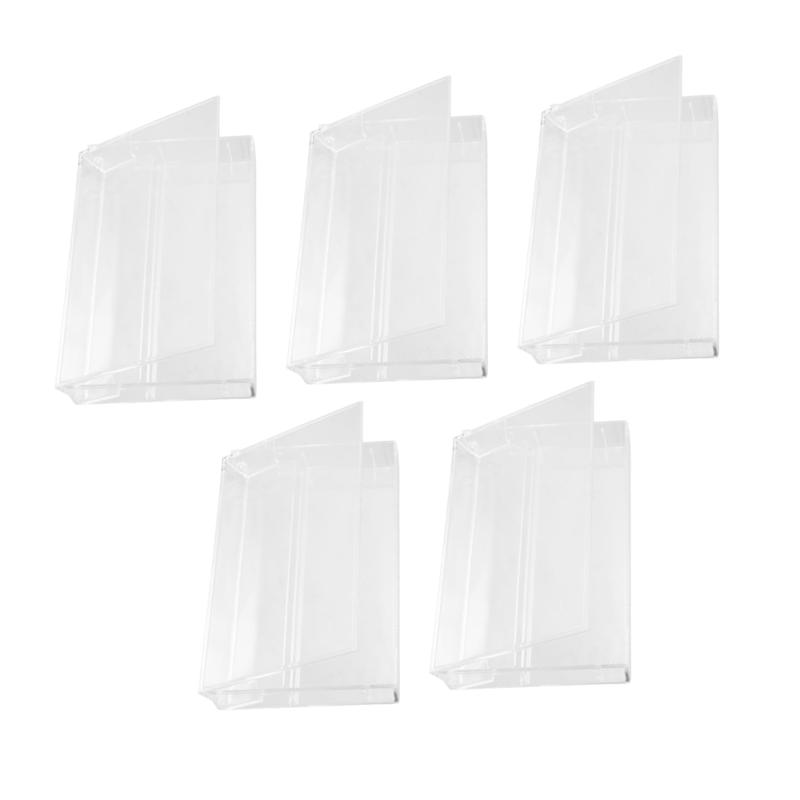 Abaodam カセットテープ収納ケース 5個セット クリアプラスチック製 ヴィンテージオーディオカセット用 4.25×2.75×0.63インチ テープ保護と整理に最適丈夫な保護機能: クリアなプラスチック製のカセットテープ収納ケースは、ほ...