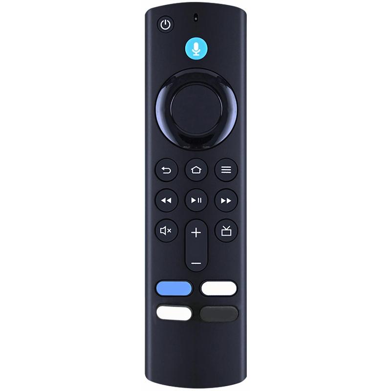 Kindsion 音声認識リモコン(第3世代) 対応 TV-Cube、Stick-4K Max、Stick-4K、Stick-HD、Echo-Show 15、Pioneer Fireスマートテレビ用音声制御を備えています。TV-Cube(第...