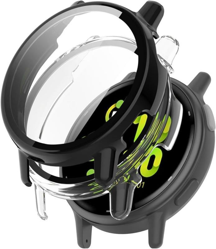 【2枚セット】For GARMIN(ガーミン) vivoactive 6 ケース フィルム+PCフレーム 一体型【ZENGZOUZ】装着簡単 耐衝撃 高透過率 指紋防止 傷防止 GARMIN(ガーミン) vivoactive 6 カバー（ブ...