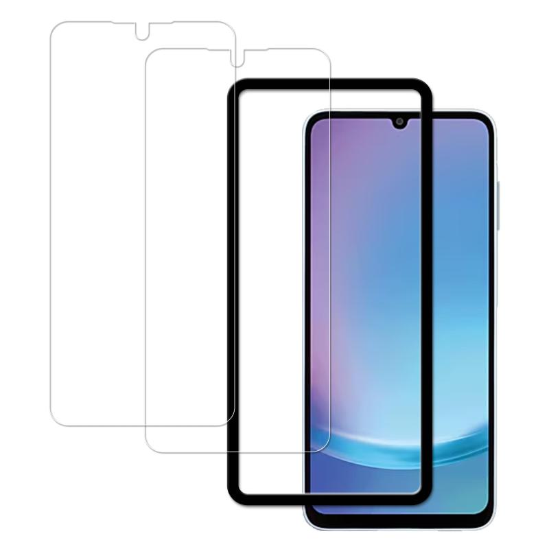 HKKAIS ガラスフィルム Galaxy A25 用 日本旭硝子製素材 高い透過率 硬度9H 貼り付け簡単 強化ガラス フィルム ガイド枠付き【対応機種】Galaxy A25 用ガラスフィルム2枚。【簡単に貼り付け】専用の貼り付けガイド枠...