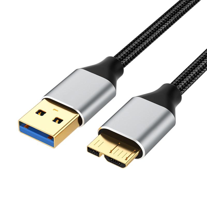 FineGood USB MicroB USBケーブル 0.5M Aオス - マイクロタイプBオス USB 3.0 5Gbps高速データ転送 高耐久性 ナイロン編み HDD/SSD ハードドライブ/HDカメラなど対応【USB MicroB ...