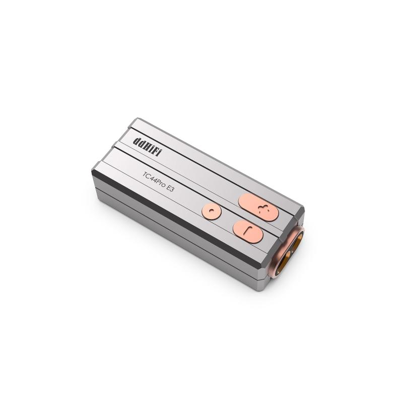 ddHiFi TC44Pro E3 ハイレゾDAC/AMPアダプター、デュアルCS43198 DAC、3.5mm&amp;4.4mmバランス出力、電話/PC適用着脱式USB-Cケーブル付きEye3は第3世代の有線DAC製品で、その精巧なデザ...