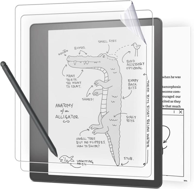 Gosento For Kindle Scribe Colorsoft ィルム 2025年発売 11インチ Kindle Scribe 2025 Front Light/without Front Light 全面保護 非ガラス 高透過率 ...