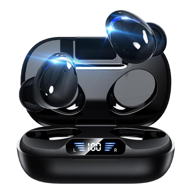 イヤホン Bluetooth ワイヤレスイヤホン 【2026新登場】Bluetooth 5.3 長時間連続再生 CVC8.0ノイズキャンセリング 接続瞬時 自動ペアリング Type-C急速充電 IPX7防水 Siri対応 Hi-Fi音質 タ...