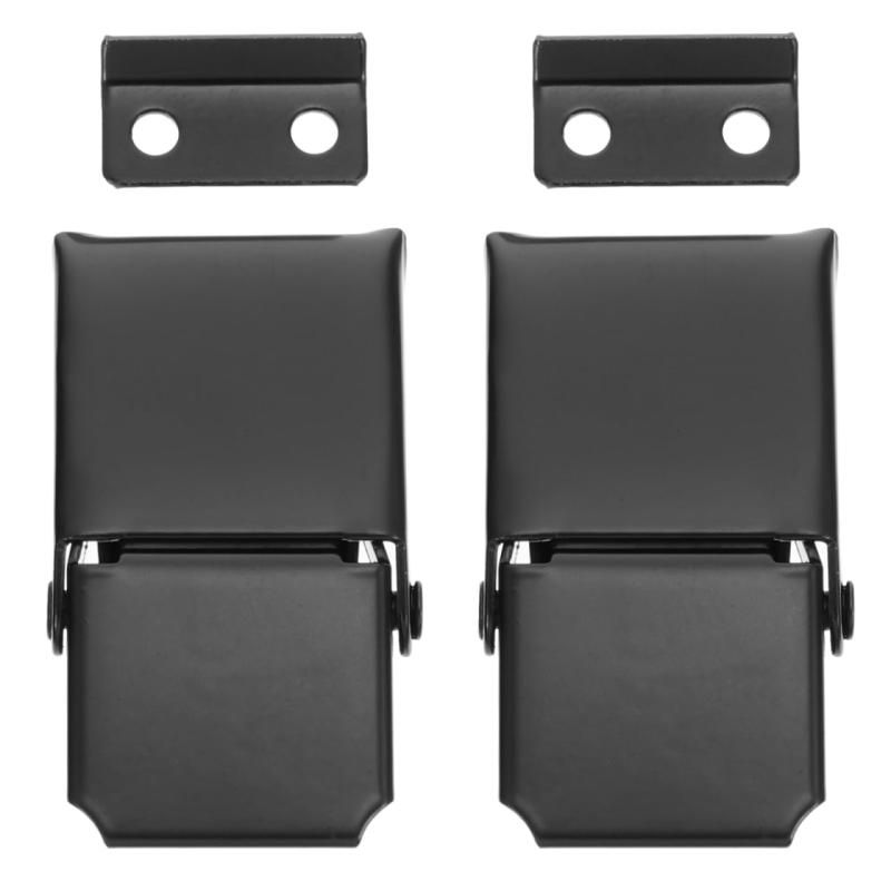 Alipis パッチン錠 トグルラッチ 2個セット ステンレス製 黒 金具 留め具 バックル DIY 箱 ケース 工具箱 修理 部品 交換 ロック (ブラック / 4.8cm)【しっかり閉まるパッチン錠】テコの原理を利用して、蓋を強力に引き...