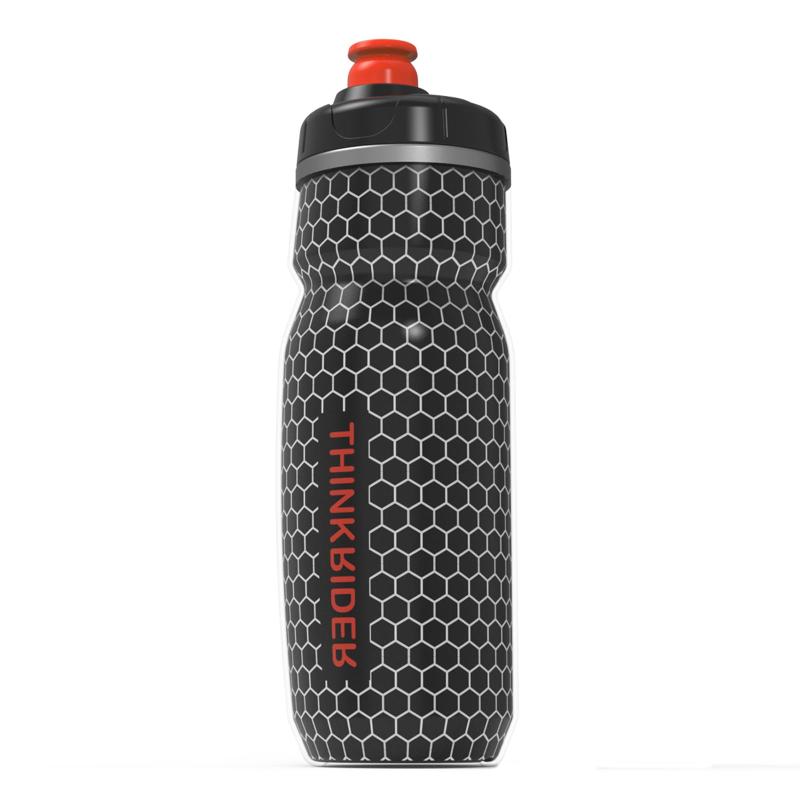 THINKRIDER ボトル，二重断熱保冷 サイクリング水筒，ロードバイクボトル 620ml【3層断熱構造】優れた保冷性能で、長時間の冷たさを維持。一般的なボトルを上回る効果を実現。【ユニバーサル径】ボトルの直径は約7.4cm（74mm）で...