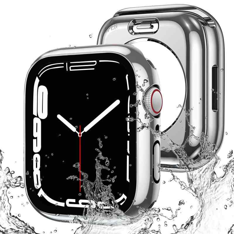 AMAPC for Apple Watch ケース 360度全面防水 バンド 水泳・スポーツ専用 ガラスフィルム 一体型 apple watch 用 カバー 360フルボディ防水 アップルウォッチ ケース Apple Watch Serie...