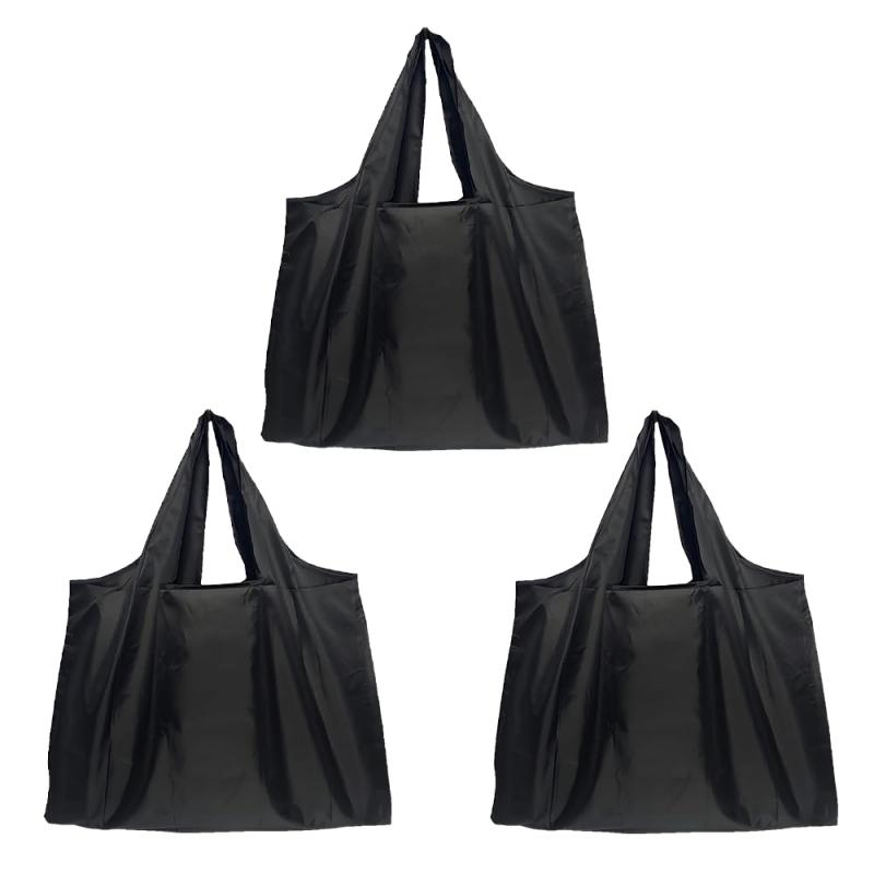 [HNENCIER] エコバッグ買い物バ 3個入 折りたたみエコバッグ 防水 お買い物バッグ 大容量 軽量 コンパクト 黒【パッケージ内容】同じパタンの3点セット、カラー：ブラック。【高品質素材】耐水性＆耐久性オックスフォード生地、ショッピ...