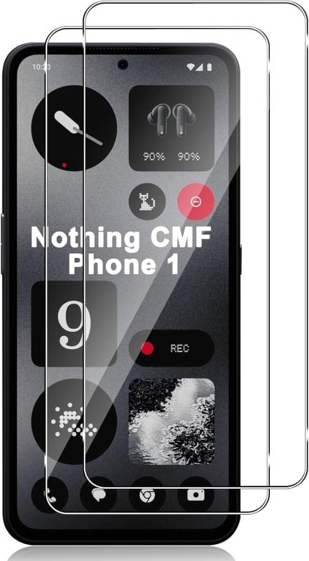 Gosento For Nothing CMF Phone 1 ガラスフィルム【2枚セット】2.5Dラウンドエッジ加工 日本旭硝子素材AGC 高透過率 強化ガラスフィルム 硬度9H Nothing CMF Phone1 対応【対応機種】No...