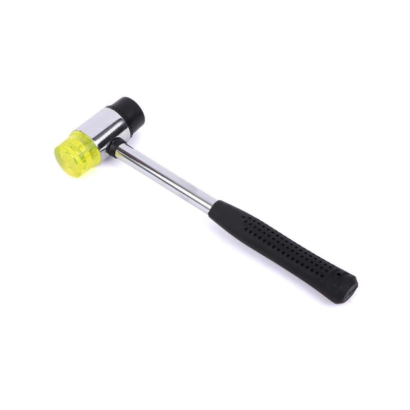 PrimeBlis ゴムハンマー 小型 25cm 両頭兼用 部品交換可能 家庭用 安全 凹み直し 植物拓染 床の敷設 家具【材質】炭素鋼（主体部分）、ポリウレタン（ハンマーヘッド）、ゴム（ハンマーヘッド）、PVC（手持ち部分）【弾力性ヘッド...