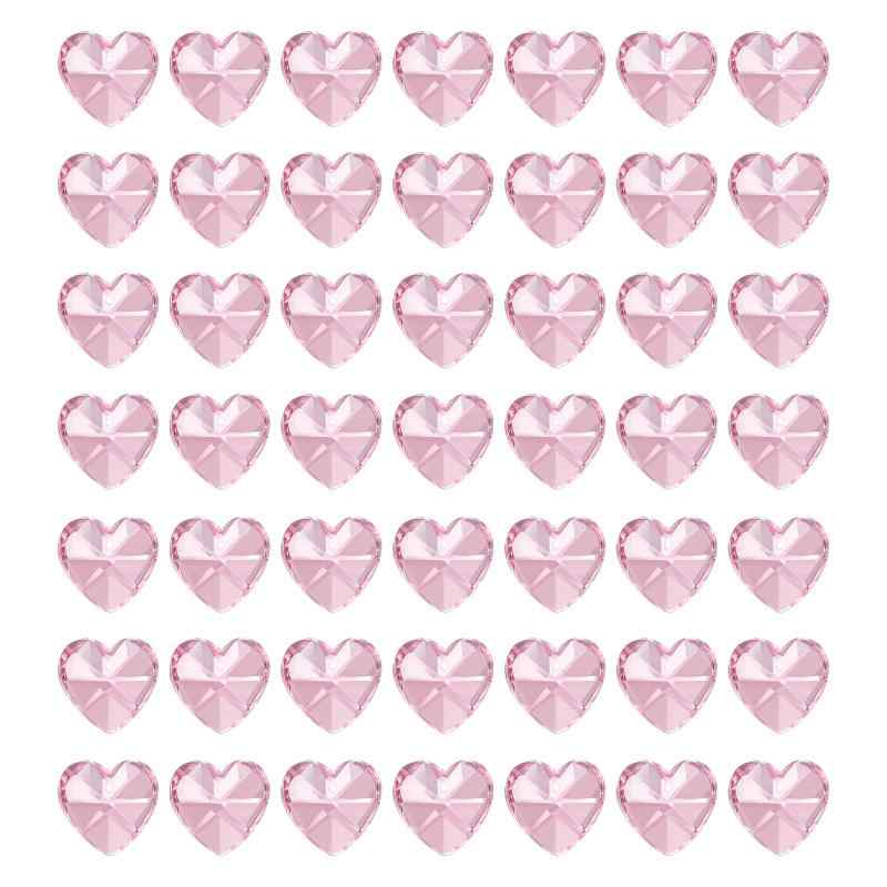 PATIKIL K9 Crystal Heart Beads 1 Holes Pendants, Chandelier Prisms Parts Ornaments Hanging Beads for DIY Arts Crafts Dec...