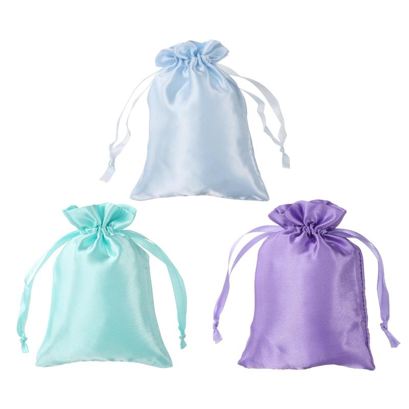 PATIKIL Satin Bags with Drawstring, Wedding Favor Bag for Party