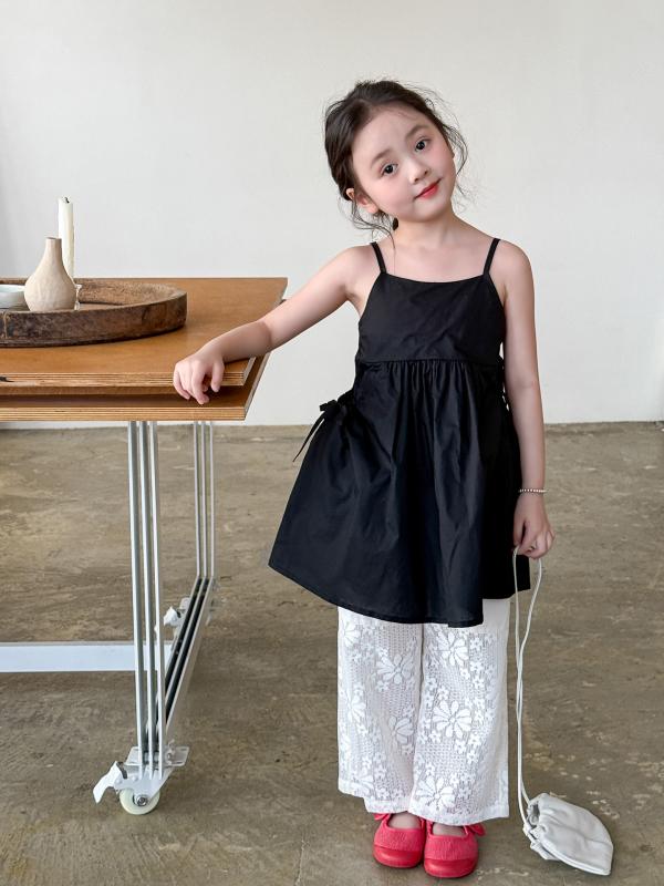 ・カテゴリ: 子供用ワンピース・素材: 綿95%・安全基準: A類・対象性別: 女の子・対象年齢: 中小童（3〜8歳、100〜140cm）・柄: 無地・生地加工: 柔軟加工・スタイル: キャミソールタイプ・スカートデザイン: プリンセスドレ...