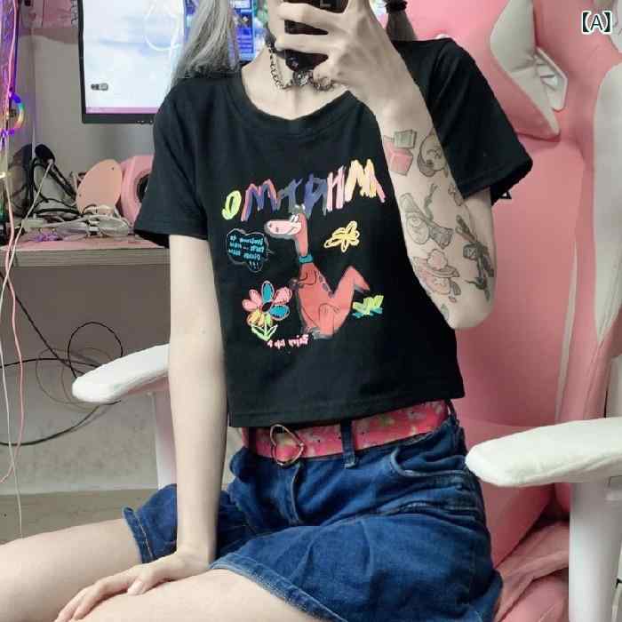 ・カテゴリ: Tシャツ・スタイル: 通勤風、快適カジュアル・主な素材: ポリエステル繊維・ネックライン: クルーネック・袖丈: 半袖・袖型: ランタンスリーブ・柄: アニメキャラクター・シルエット: スリムフィット・着丈: 普通丈（約50c...