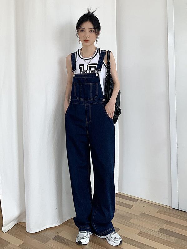 ・カテゴリ: デニムパンツ・素材: 綿・スタイル: サロペット・パンツ丈: フルレングス・ウエスト位置: ハイウエスト・生地の厚さ: 薄手・デザイン: ダメージ加工・カラー: ダークブルー・サイズ展開: S、M、L、XL、2XL・テイスト:...
