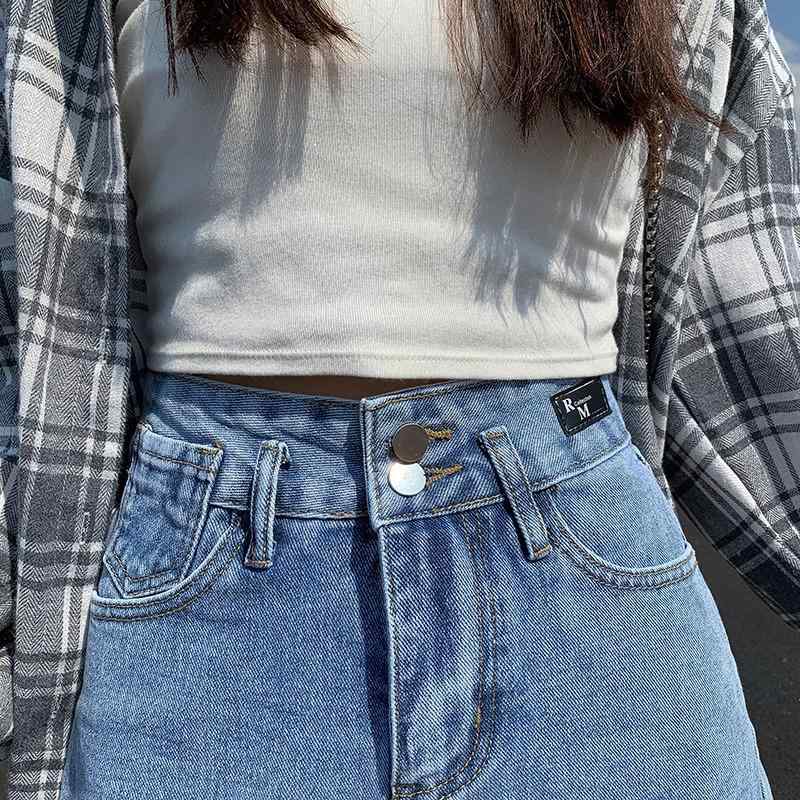 ・カテゴリ: デニムパンツ・スタイル: ストリートカジュアル、セクシー・素材: 綿50%以上70%未満、ポリエステル30%以上50%未満・パンツ丈: ショートパンツ（三分丈）・ウエスト: ハイウエスト・生地の厚さ: 薄手・デザイン: ダメー...