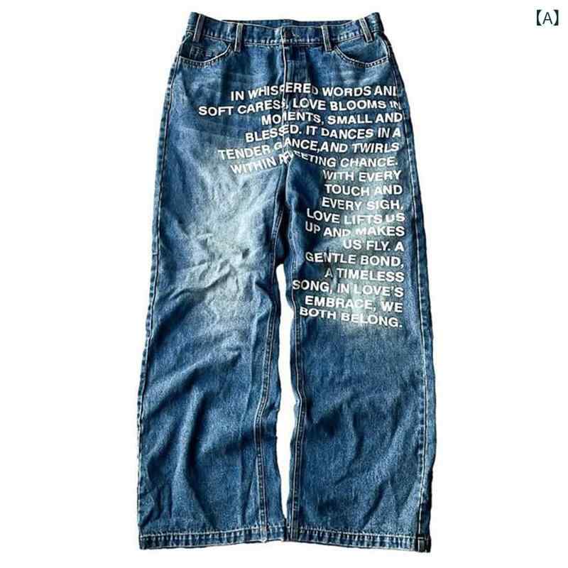 ・カテゴリ: デニムパンツ・スタイル: ストリート・デザイン: レギュラーフィット・特殊加工: 手書きペイント・丈: フルレングス・ウエストの位置: ミディアムウエスト・生地の厚さ: 薄手・許容誤差: 1-3cm・対象者: ユース・生地名称...