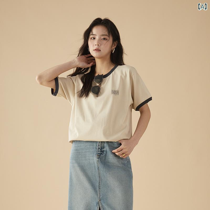 ・カテゴリ: Tシャツ・主な素材: 綿95%以上・柄: 英字、数字、文字・スタイル: プルオーバー、通勤風、上品カジュアル・袖丈: 半袖・袖型: レギュラースリーブ・ネックライン: クルーネック・シルエット: ストレート・着丈: 標準丈（約...