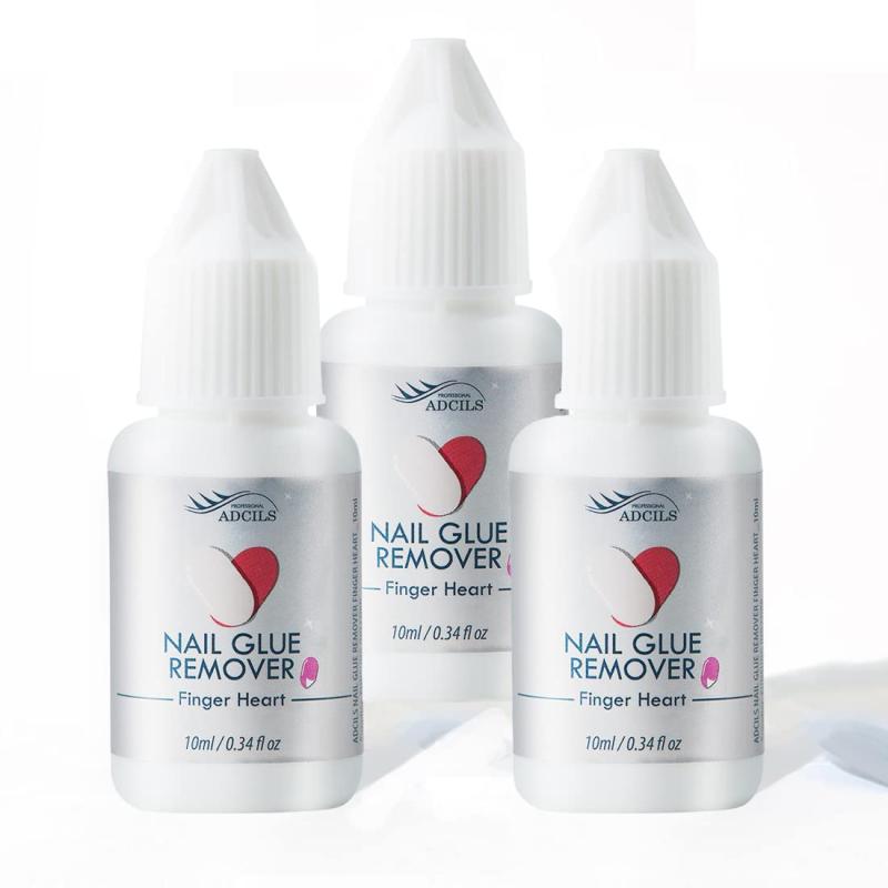 ADCILS プロ用ネイルグルー&amp;リムーバー (3.1オンス/10ml×3個)ADCILS NAIL FINGERHEART GLUE REMOVERは、接着剤やプレスオンネイルを数分で除去するマルチタスクツールで、時間を浸したり、...