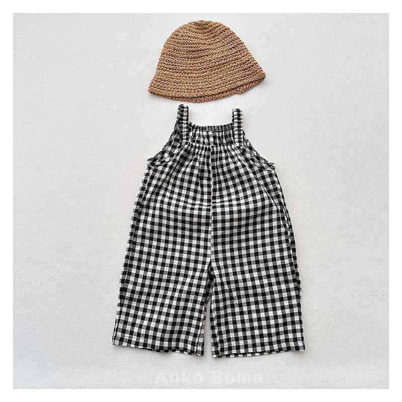・カテゴリ: キッズ用パンツ・スタイル: 韓国風・素材: 綿100%・パンツ丈: 九分丈・対象性別: 男女兼用・推奨年齢: 3～8歳（身長100～140cm）・デザイン: サロペット、オーバーオール・加工: 柔軟加工・柄: チェック・ウエス...