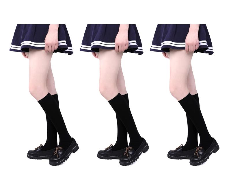 [KOUTEI] 柔らかナイロン ハイソックス 40cmロング 多足セット 美脚 着圧 スッキリ ストッキング ロングソックス 靴下柔らかいナイロン素材で 、優れの通気性と柔軟性を持つ、履き心地はとても良いです。着圧感に関しては、個人差があ...