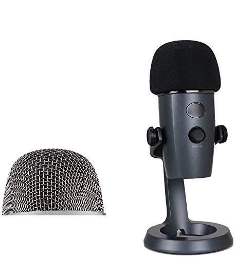 マイクカバーポップフィルターフォームカバー、Blue Yeti Nano、Blue Yeti、Yeti Proコンデンサーマイク用のマイクフォームウインドスクリーン…直径2.5インチまでの市場にある他のマイクモデルに適合します。 1 PCS...