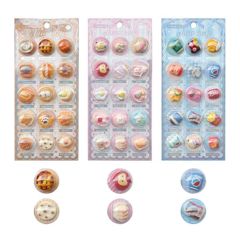 aninako カプセルシール ぷにぷにシール 3枚 3D 立体 浮き彫 エポキシ樹脂 子供 DIY用 おしゃれ かわいい 励ましステッカー クリエイティブ 精巧な柄 手帳デコレーション 携帯電話飾り用 日記帳【サイズとデザイン】長さ20c...