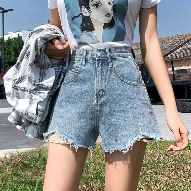 ・カテゴリ: デニムパンツ・主な素材: 綿・スタイル: 通勤、フェミニン・パンツ丈: ショートパンツ・ウエスト位置: ハイウエスト・生地の厚さ: 普通・デザイン要素: ウォッシュ、ダメージ加工、ボタン、クラッシュ加工・カラー展開: ホワイト...