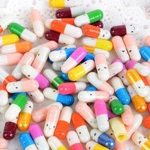 使い方いろいろ 本物ソックリ かわいい カラフル カラーと 表情の 小さな カプセル 100個セット ミニミニ便箋入り