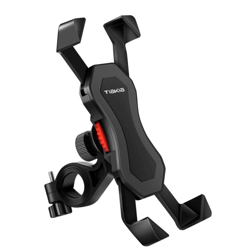 Tiakia 自転車 スマホ ホルダー スタンド スマホ自転車ホルダー ロードバイク 携帯電話ホルダー クロスバイク スマートフォン ホルダー bike phone holder 簡単取付 360度回転 スマホ固定 バイク用 【構造が頑丈で...