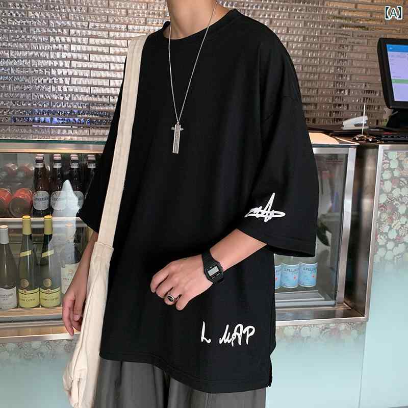 ・カテゴリ: Tシャツ・スタイル: カジュアル・柄: 英字・シルエット: ルーズ・ネックライン: クルーネック・袖丈: 半袖・仕様: フードなし・厚み: 普通・誤差範囲: 1-3cm・素材: ポリエステル・着用シーン: カジュアル・デザイン...