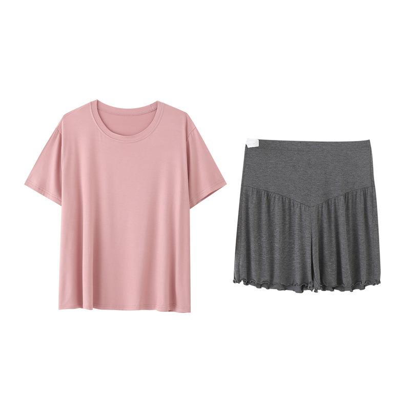パジャマ レディース 妊婦 マタニティ 夏 半袖 ショートパンツ 授乳服 入院着 薄手 おしゃれ 調整可能 モダール 部屋着 ルームウェア・素材: モダール95%・スタイル: セットアップ・袖丈: 三分袖・丈: ショートパンツ・カラー展開:...
