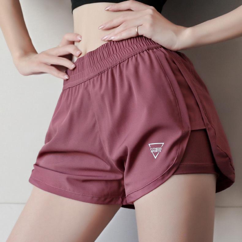 ショートパンツ レディース 3分丈 スポーツ ヨガパンツ 偽2枚重ね フェイクレイヤード 吸汗速乾 伸縮性 フィットネス ランニング カジュアル 動きやすい 防透け・パンツ丈: ショートパンツ・誤差範囲: 1〜2cm・対象性別: 女性・対象...