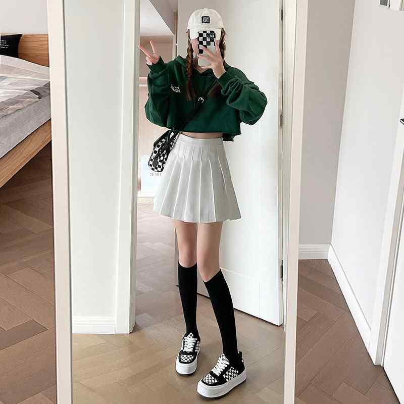 ミニスカート レディース 学院風 ハイウエスト Aライン プリーツスカート 膝上丈 タイト ミニ丈 美脚効果 JK制服 スクールガール風 ガーリー カジュアル 通学 デート オールシーズン・柄: 無地・素材: ポリエステル・スカートタイプ:...