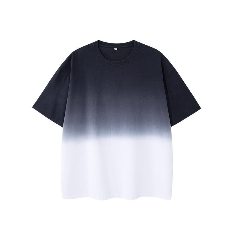 Tシャツ メンズ レディース 半袖 グラデーション コットン 綿100％ アメリカン ゆるシルエット ビッグシルエット クルーネック ドロップショルダー オールシーズン オーバーサイズ 大きいサイズ・カテゴリ: 短袖Tシャツ・スタイル: カ...