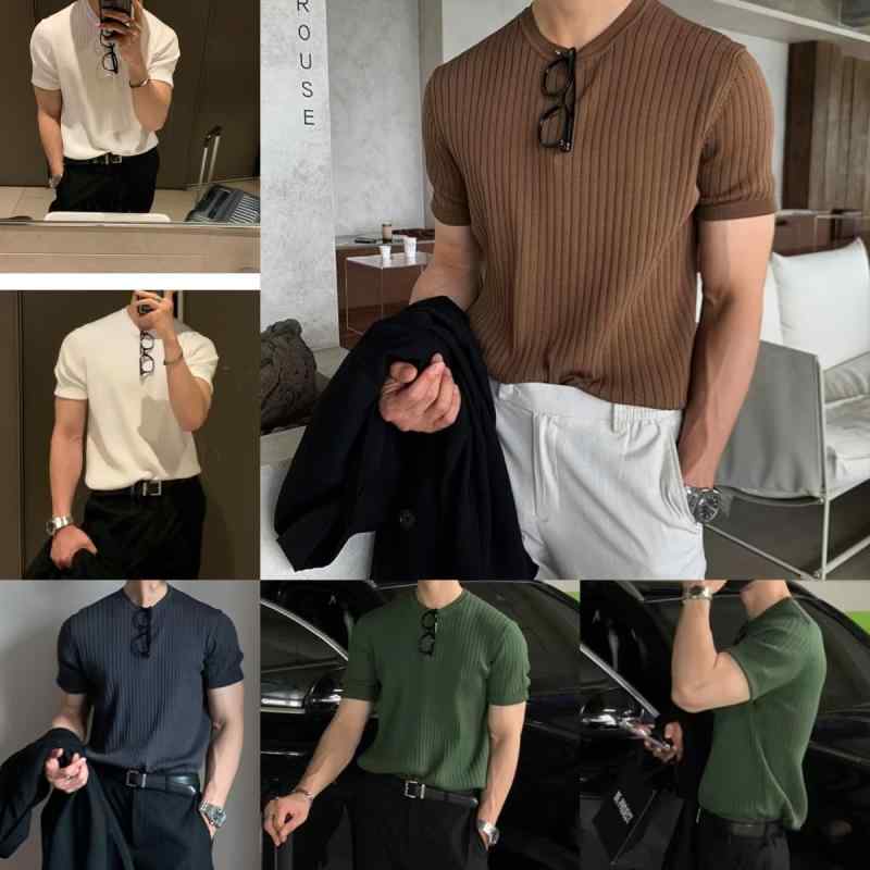 ポロシャツ メンズ トップス 半袖 伸縮性 タイト フィット ストレッチ 厚手 ニット Tシャツ カジュアル アウトドア ゴルフ 普段使い スタイル 春夏・カテゴリ: Tシャツ・主な素材: ポリエステル・柄: 配色・フィット感: スリムフィ...