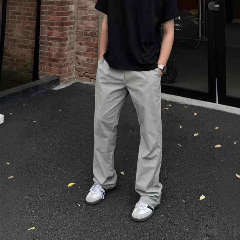 ロングパンツ レディース ブーツカット 美脚 接触冷感 ズボン ストレート スリム 細見え ゆったり リラックスパンツ カジュアル 普段着 オールシーズン 切り替え・カテゴリ: 運動カジュアルパンツ・スタイル: アメリカンレトロ・パンツタイ...